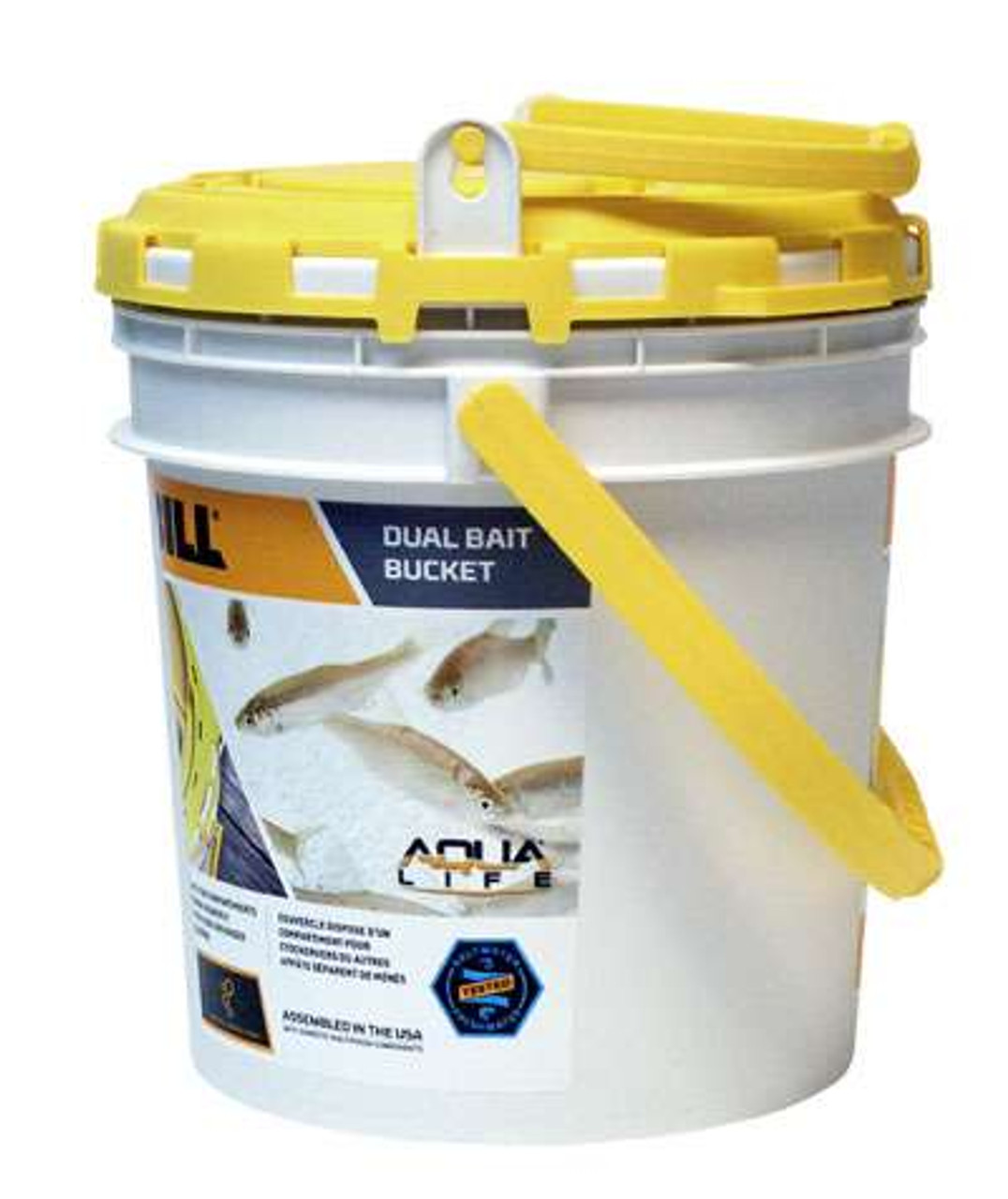 Frabill Drainer Bait Minnow Bucket - 2 Gallons - TackleDirect