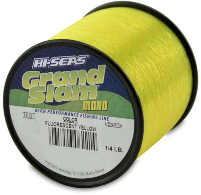Hi-Seas Grand Slam Mono 1/4 lb. Spool Fluorescent Yellow