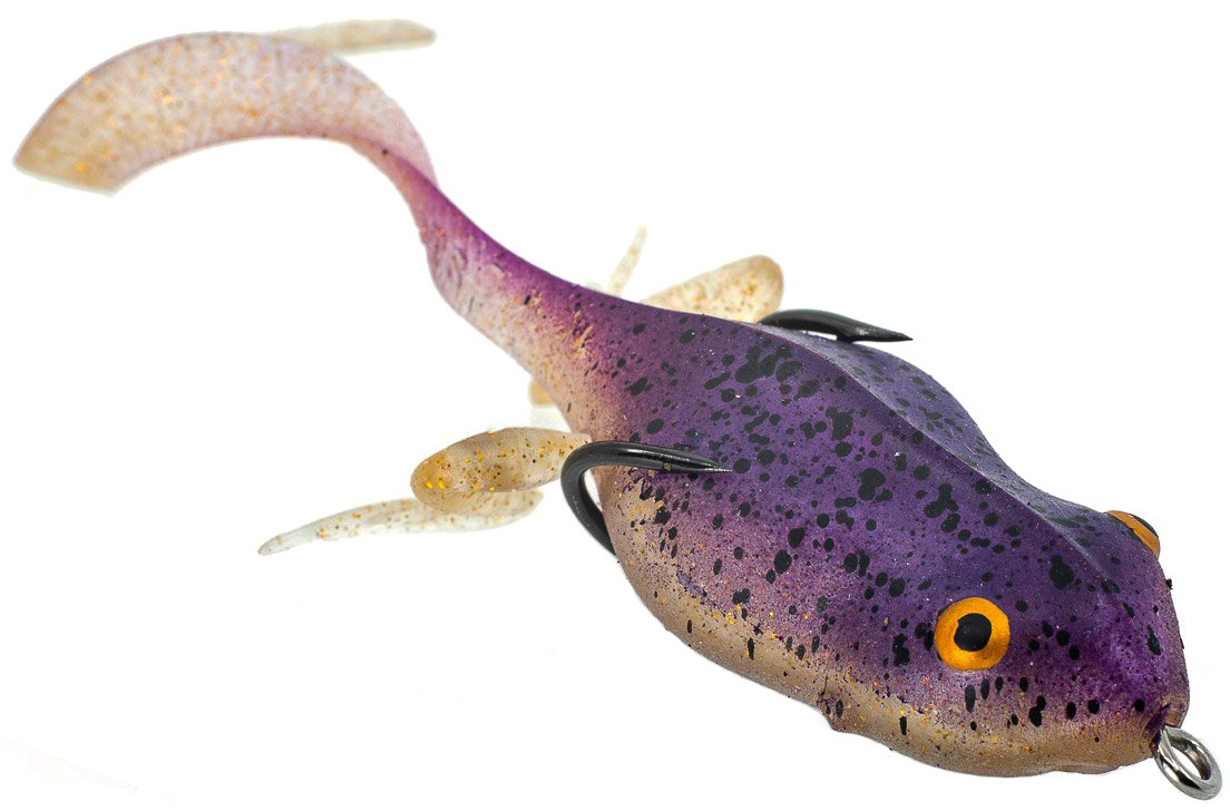 Chasebaits Big Wiggle Bomb - 2.36in - Deep Purple - TackleDirect