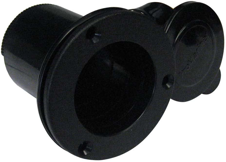 ProMariner 51202 Universal AC Plug Holder - Black - TackleDirect