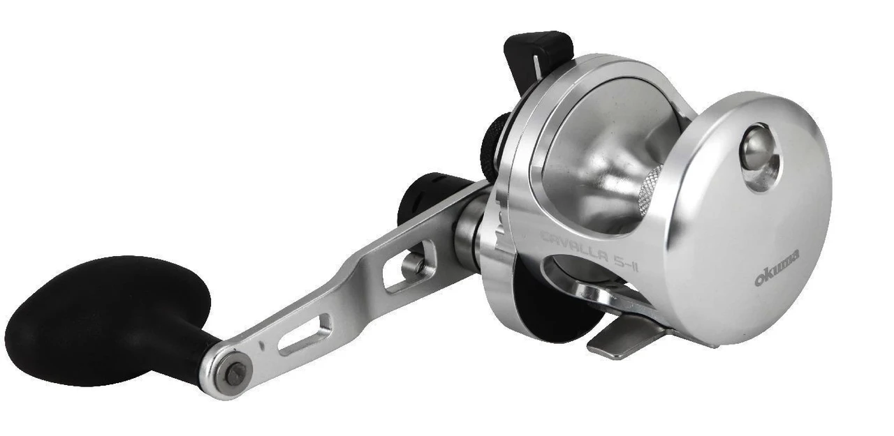 Okuma CAV-12II Cavalla 2-Speed Lever Drags Reel - TackleDirect