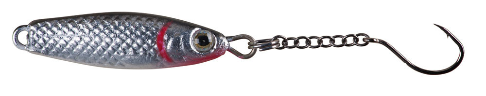 Johnson Snare Spoon - 1-3/8in - Black/Silver - TackleDirect