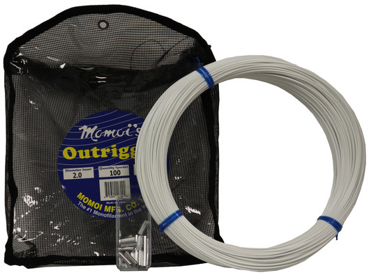 Momoi UV Resistant Outrigger Mono Kit - 50yds - White - TackleDirect
