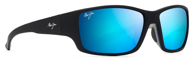 Maui Jim Local Kine Sunglasses - Soft Black Frame/Blue Hawaii Lens