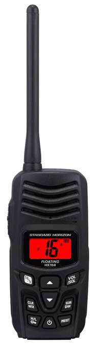 Standard Horizon HX150 5W Floating Handheld VHF - TackleDirect