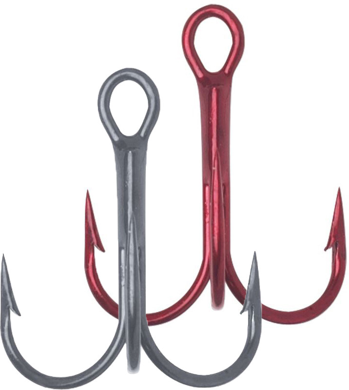 VMC Round Bend Treble Hooks - TackleDirect