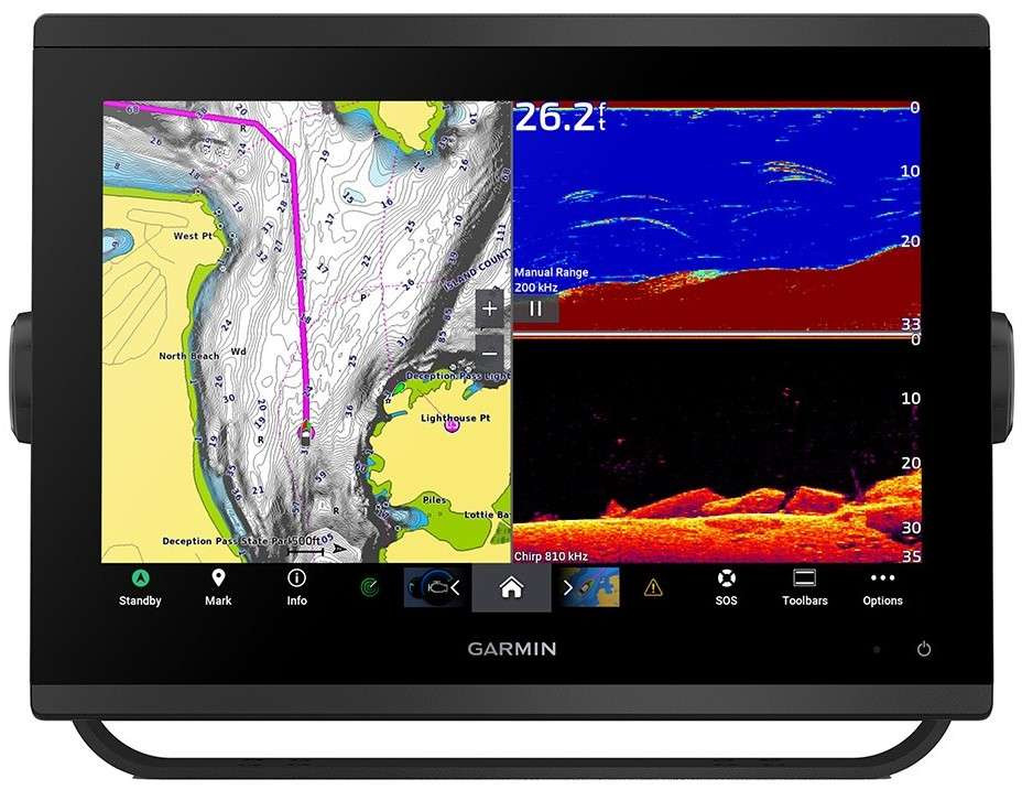 Garmin GPSMAP 1243xsv Combo GPS/Fishfinder GN+ - TackleDirect