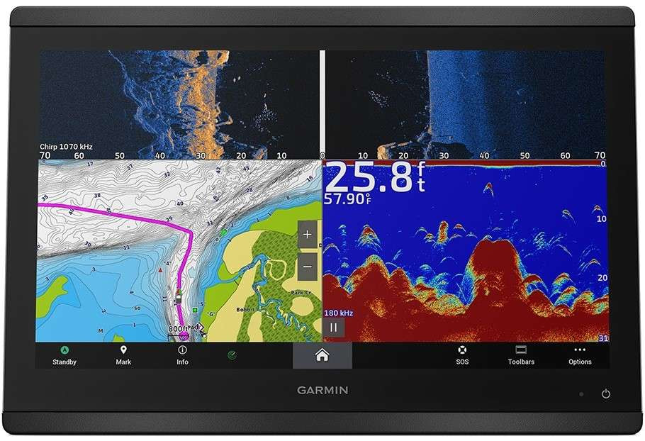 Garmin GPSMAP 8616xsv 16 Combo GPS/Fishfinder GN+ - TackleDirect