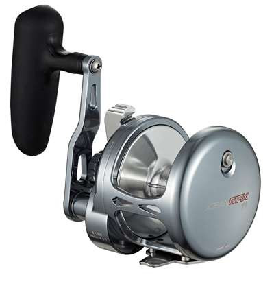 Maxel Ocean Max 1 Speed Lever Drag Jig Reel Gunsmoke - TackleDirect
