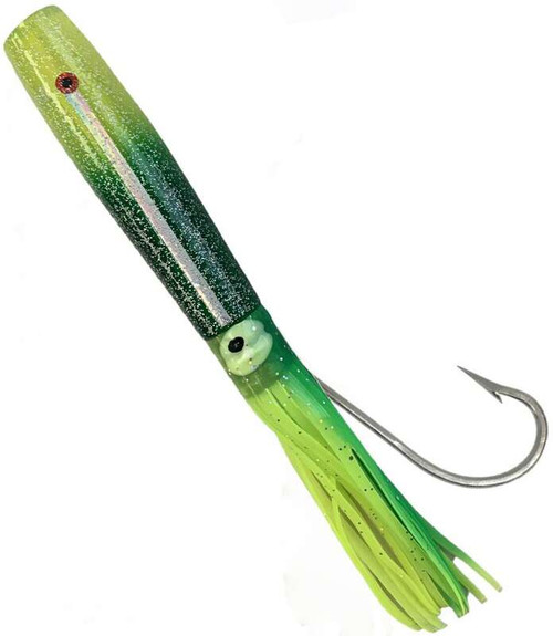 Fish Razr Daymaker Lure 7in Green - Rigged - TackleDirect