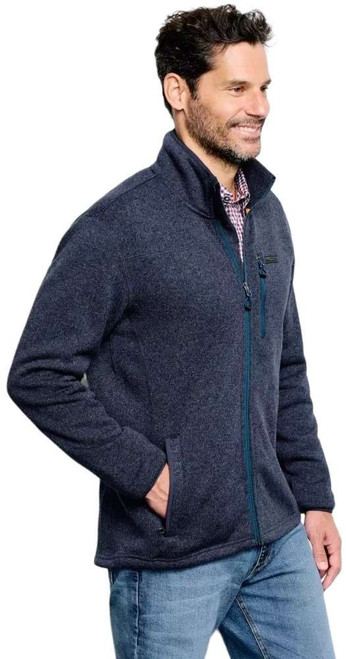 Orvis Mens R65 Sweater Fleece Jacket - Ink - X-Large - TackleDirect