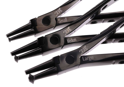 Toit TackleDirect Limited Black 3pc Split Ring Plier Set - TackleDirect