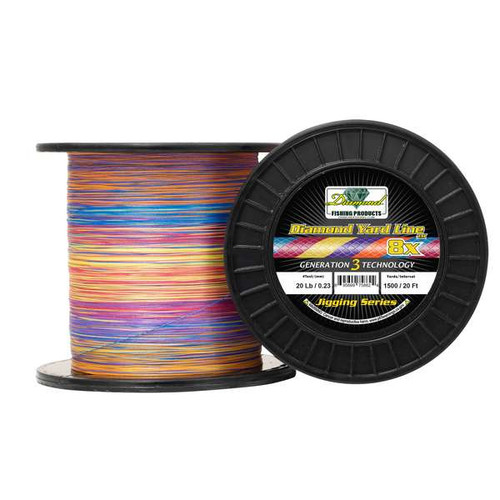 Diamond Yard Line Jigging Series 8X Solid Braided Line - 15lb - 1500yds ...