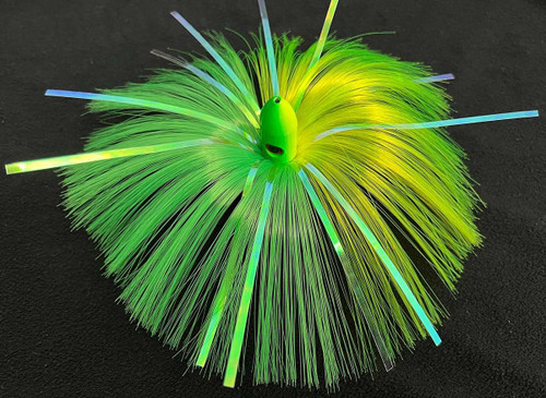 Joe Shute Skirted Trolling Lure - 1oz - Green/Yellow - TackleDirect