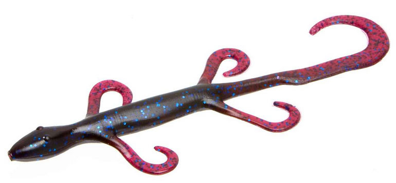Zoom Lizard Bait - 6in - Blue Fleck - TackleDirect