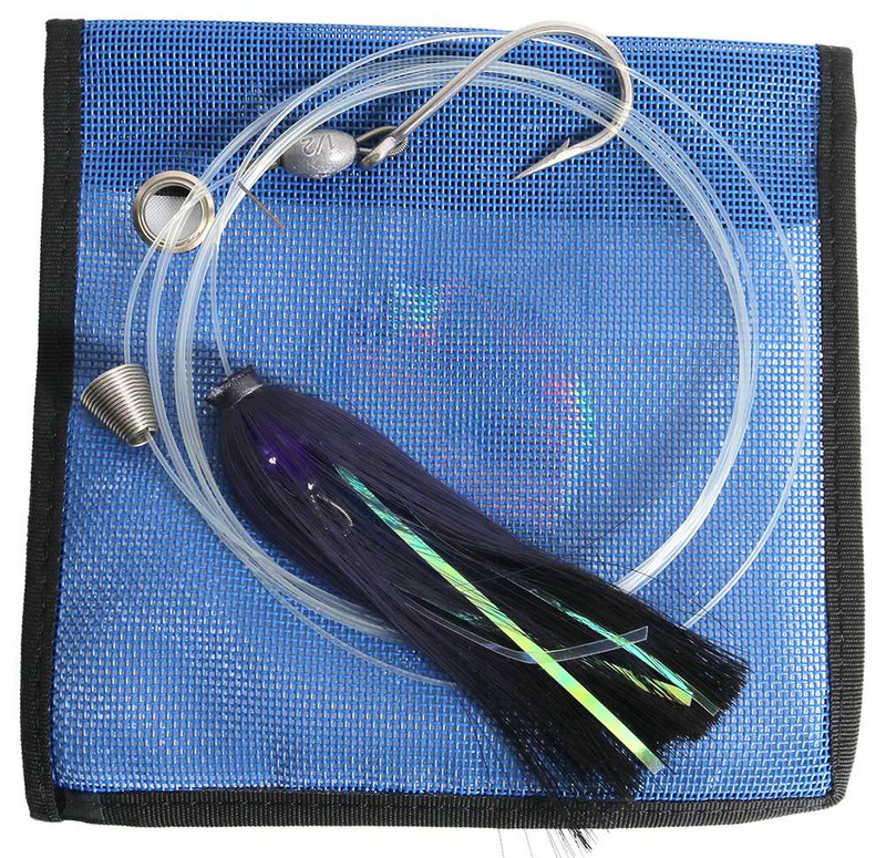 MagicTail Hoo Magic Pin Rig Trolling Head 1oz Blk Prpl - TackleDirect