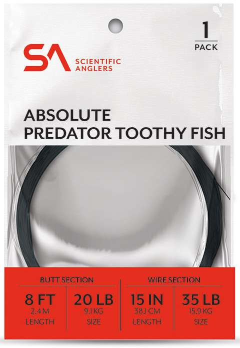 Scientific Anglers Absolute Predator Toothy Fish Leader - TackleDirect