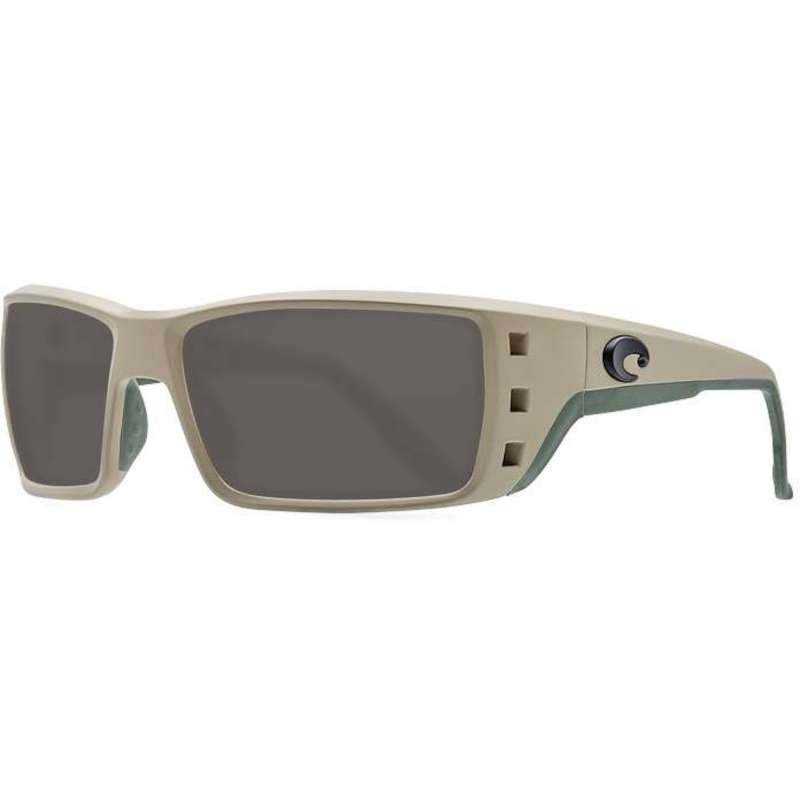 Costa Permit Sunglasses - Matte Sand Frame/Grey Lens - TackleDirect