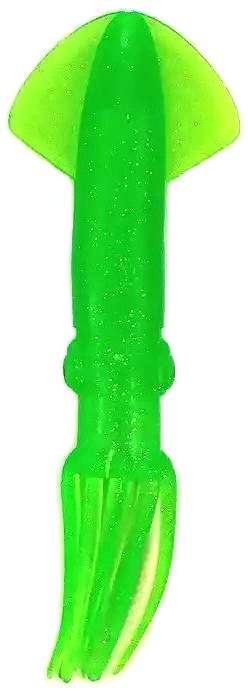 Fish Razr Tournament Grade 9in Squid - Green Sparkle - TackleDirect