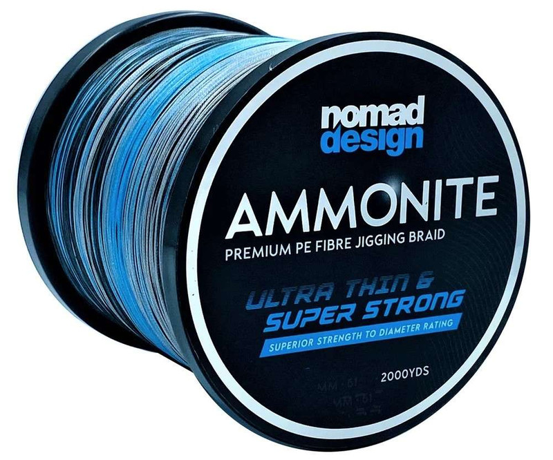 Nomad Design Ammonite X8 Jigging Braid - PE3 - MC - TackleDirect