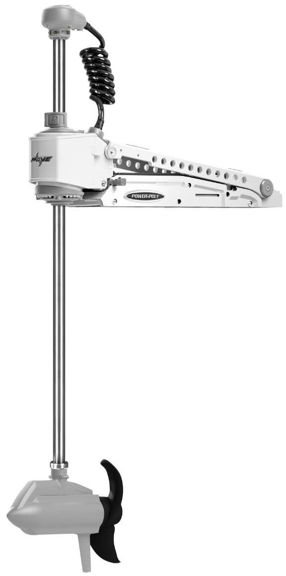 Power-Pole MOVE ZR Trolling Motor - 60in White - TackleDirect
