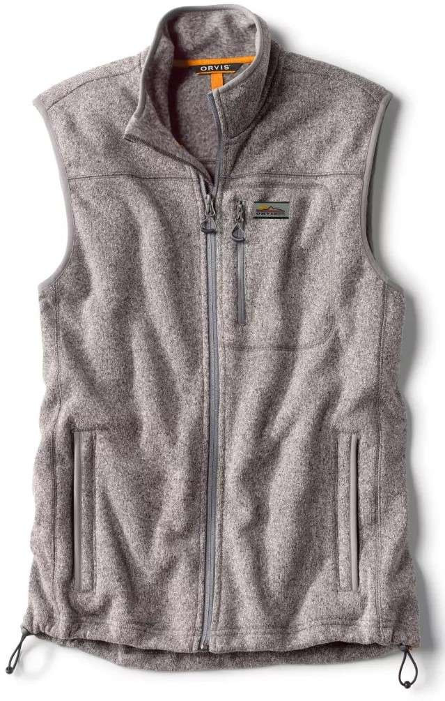 Orvis Mens R65 Sweater Fleece Vest - HthGr- XX-Large - TackleDirect