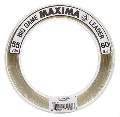 Maxima Ultragreen Big Game Mono Leader Wheel 60lb 55yd - TackleDirect
