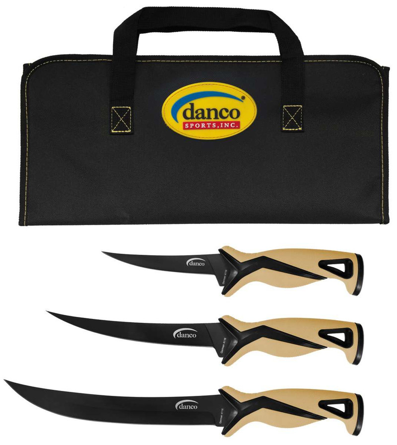 Danco Pro Series 3 Piece Knife Set - Sandstorm - TackleDirect