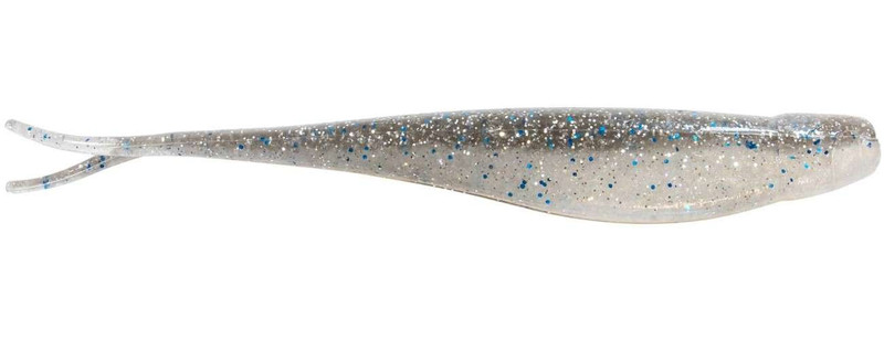 Z-Man Scented Jerk Shadz - 3.5in - Smoky Shad - TackleDirect