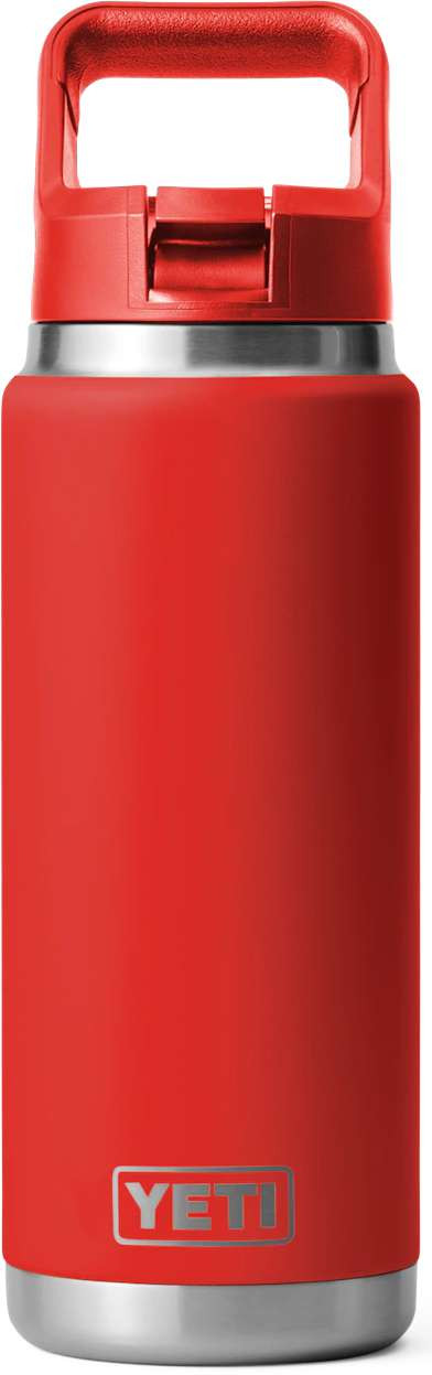 YETI Rambler 26oz Bottle with Straw Cap - Canyon Red - TackleDirect