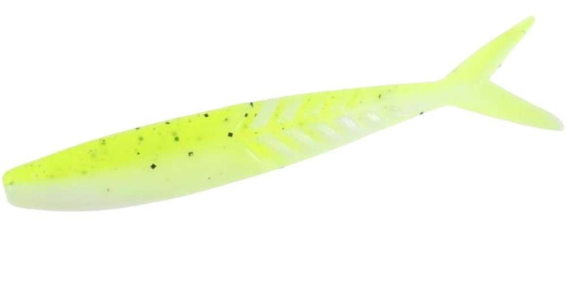 Zoom Shimmer Shad - 4.25in - Toxic Shad - TackleDirect