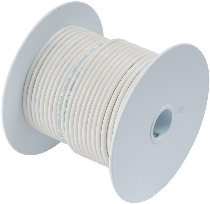 Ancor 6 AWG Tinned Copper Wire - White - 100ft - TackleDirect