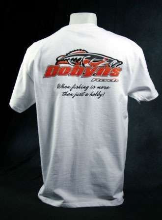 Dobyns Rods Fish Logo Short Sleeve T-Shirt - White