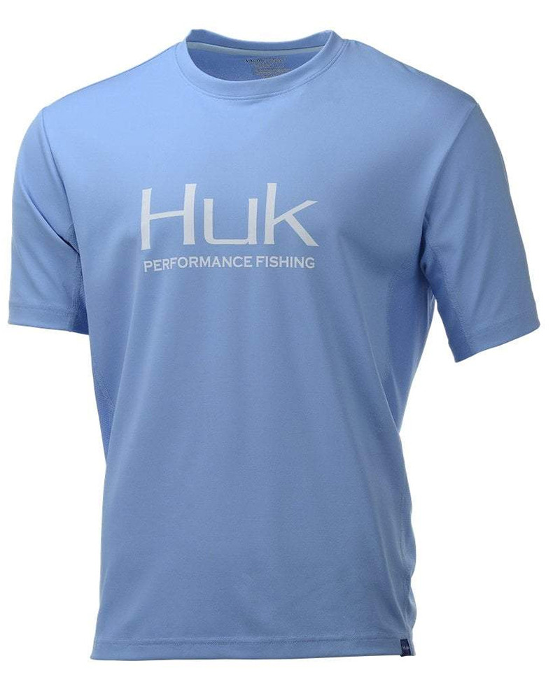 Huk Icon X Short Sleeve Shirt - Carolina Blue - TackleDirect