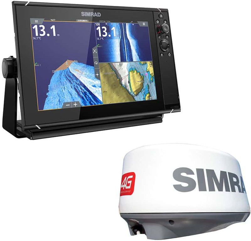 Simrad 000-13790-001 NSS7 evo3 7 inch Chartplotter/Fishfinder/Radar Bundle