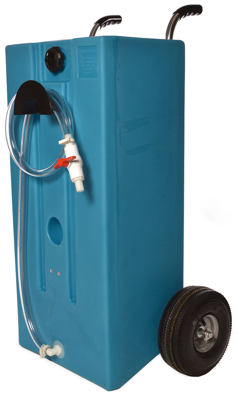 Todd P93-2408 Blue Water Caddy is a portable water system that holds 28 ...