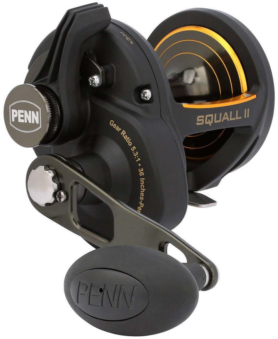 Penn SQLII40LD Squall II Lever Drag Reel - TackleDirect