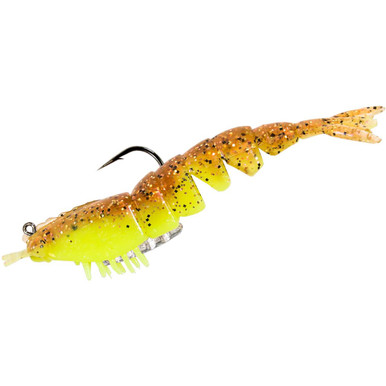 Z-Man EZ Shrimpz Rigged Lure - 3-1/2in - Sexy Penny - TackleDirect