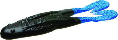 Zoom Horny Toad Bait - 4-1/4in - Black/Blue - TackleDirect