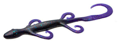 Zoom Lizard Bait - 6in - Junebug Red - TackleDirect