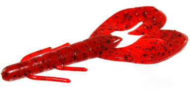 Zoom Super Speed Craw - 4in - Tomato Seed - TackleDirect