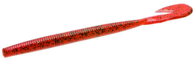 Zoom UV Speed Worm - 7in - Red Bug Shad - TackleDirect