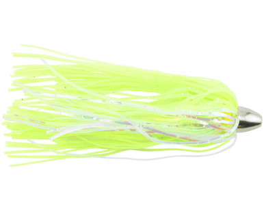 CandH King Buster Lures Chartreuse/Pearl Mylar - TackleDirect