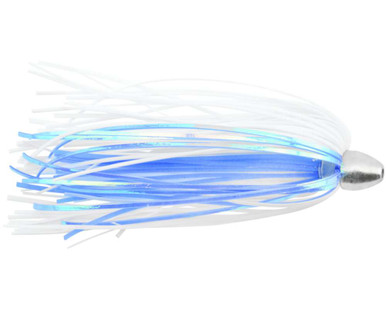 CandH King Buster Lures White/Blue Mylar - TackleDirect
