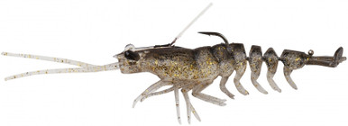 Savage Gear 3D Weedless Shrimp - 3-1/2in - Gold - TackleDirect