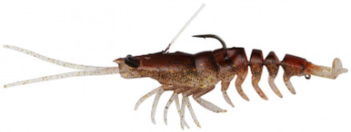 Savage Gear 3D Weedless Shrimp - 3-1/2in - New Penny - TackleDirect