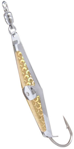 Clarkspoon Spoon Squid - #1 - Silver w/ Gold Flash - TackleDirect