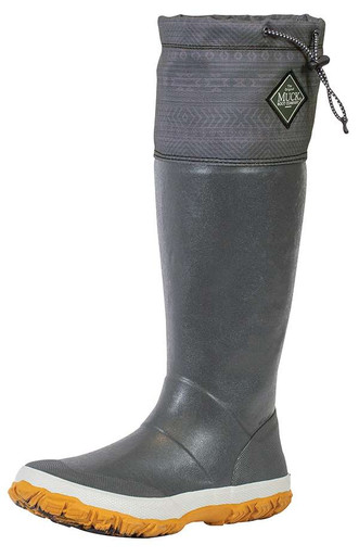 Muck Boots Forager Tall Boot - Dark Gray/Print - 4 - TackleDirect