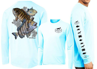 David Dunleavy Barnacle Slam Shirt - Arctic Blue - M - TackleDirect