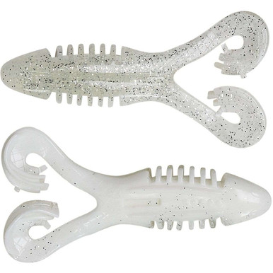 Googan Baits Toad - 4in - White Pearl Shad - TackleDirect
